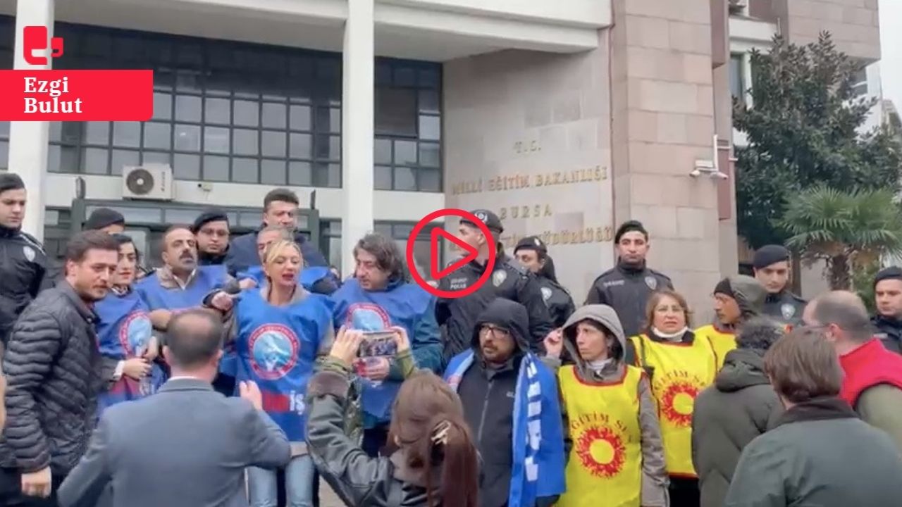 Bursa’da Bakan Tekin ve ÇEDES protestosuna polis engeli